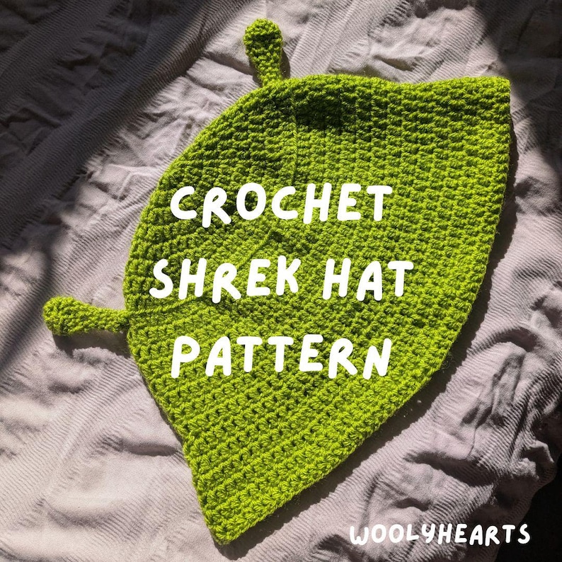 Crochet Shrek Hat Pattern - PDF Download - Etsy
