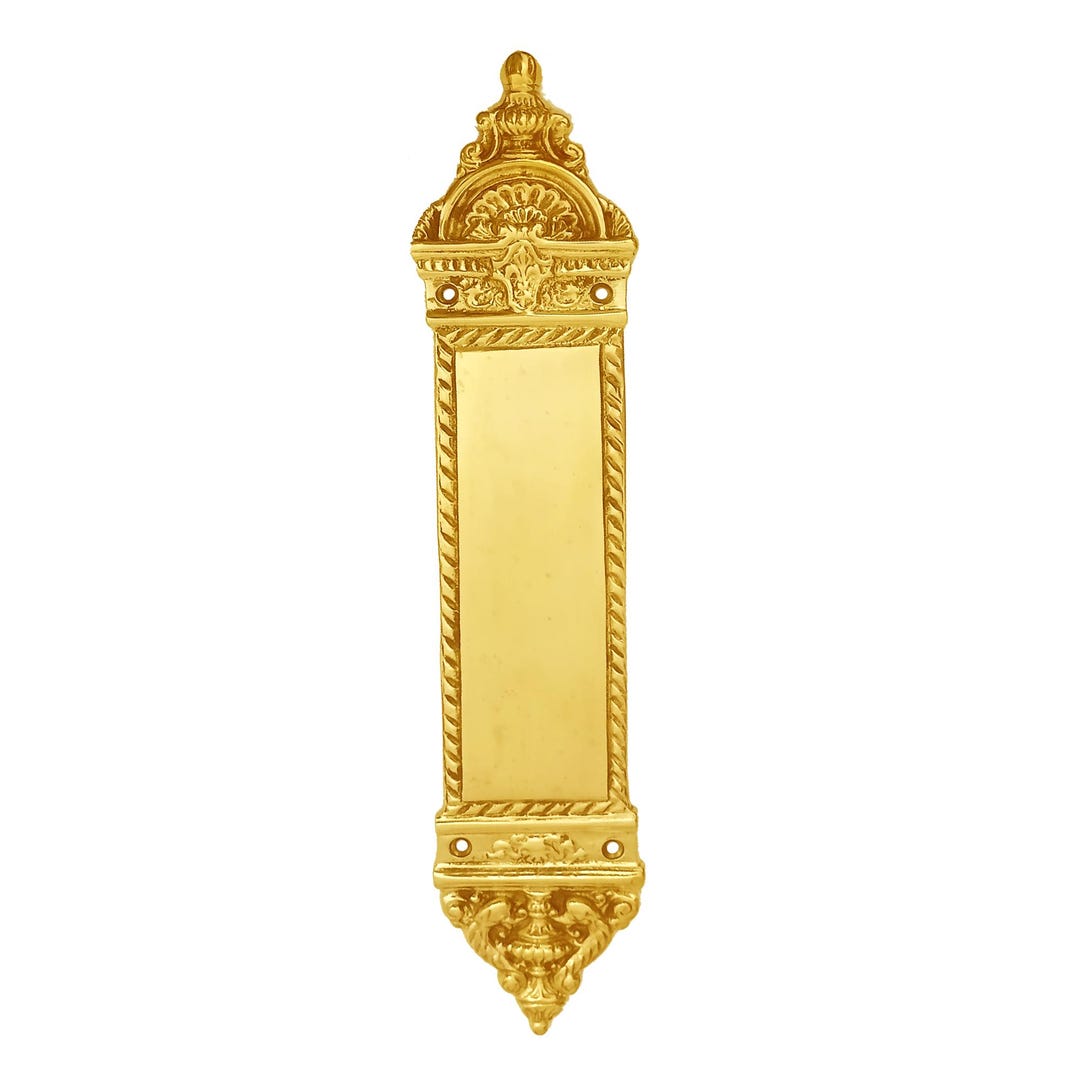 Shristy Hardware "nahash" Decorative Brass Push Plate for Front Door ...
