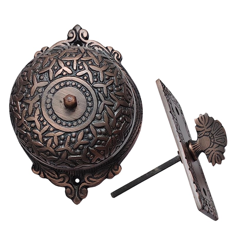 Victorian Brass Twist Doorbell - Antique Copper Home Ringer - Etsy