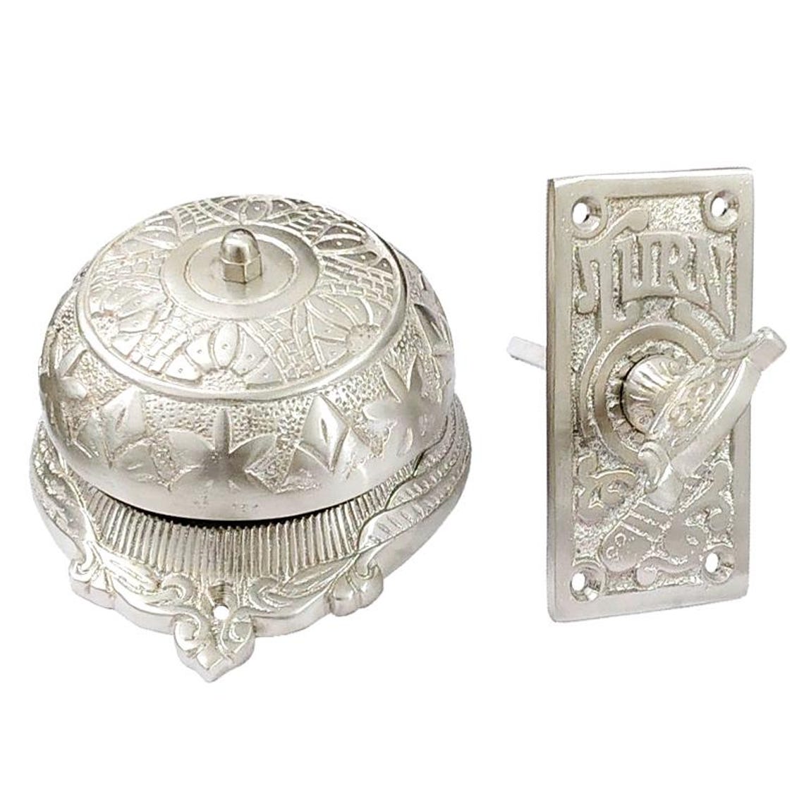 Victorian Brass Twist Doorbell: Mechanical Home Ringer Bell - Etsy