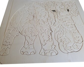 15 Pcs. Elephant Jigsaw Puzzle Template Svg Png Pdf Jpg Files Puzzle ...