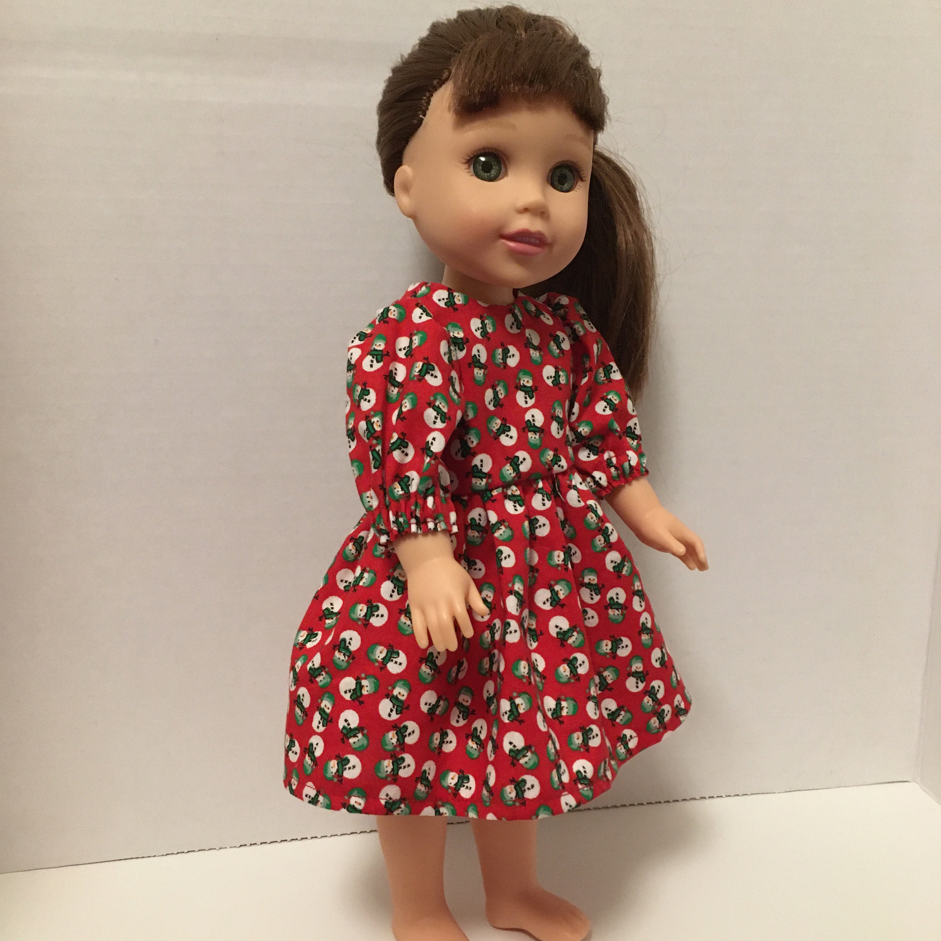 Vestido estampado de muñeco de nieve para muñeca de 14.5 - Etsy España