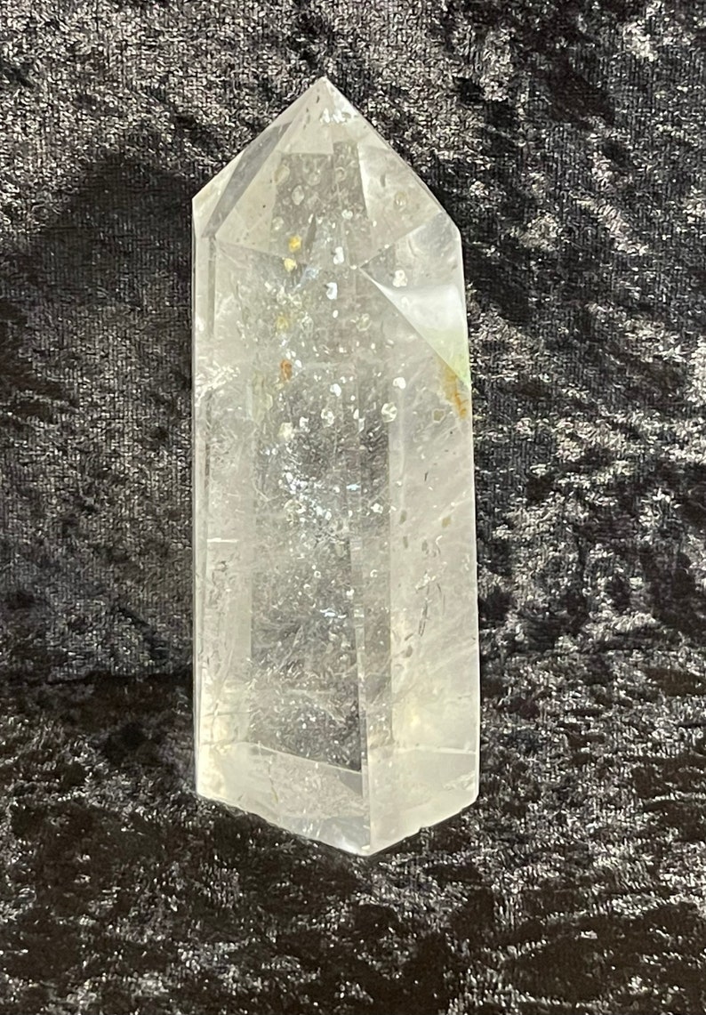 Clear Quartz With Golden Flakes Inside Does Have Very Slight - Etsy