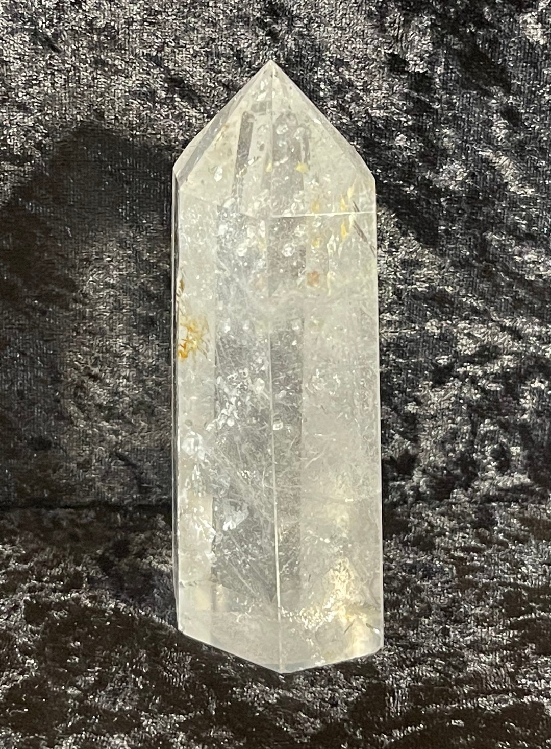 Clear Quartz With Golden Flakes Inside Does Have Very Slight Damage ...