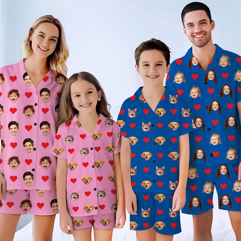 Custom Print Pajamas - Etsy Australia