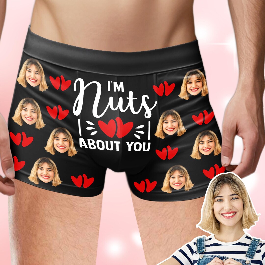 Personalized Face Boxers, Custom Photo Underwear, Gift for Him - Etsy