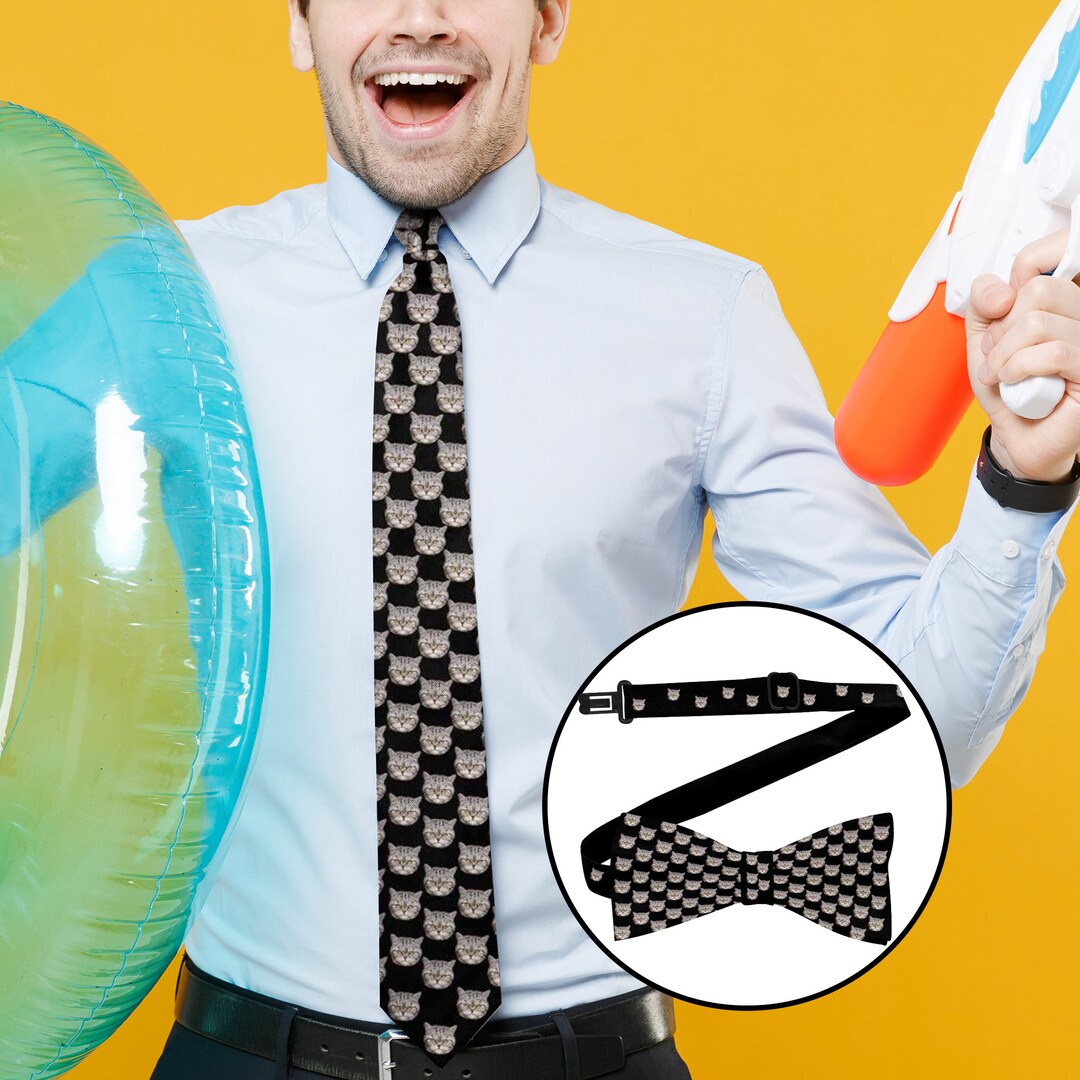 Personalized Ties, Personalized Face Neck Tie, Custom Faces Bow Tie ...