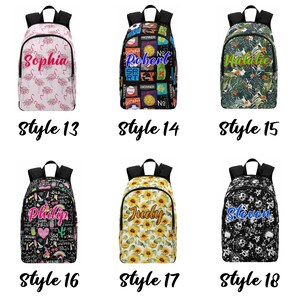 Personalized Kids Backpack,custom Name,waterproof Nylon Bookbag - Etsy