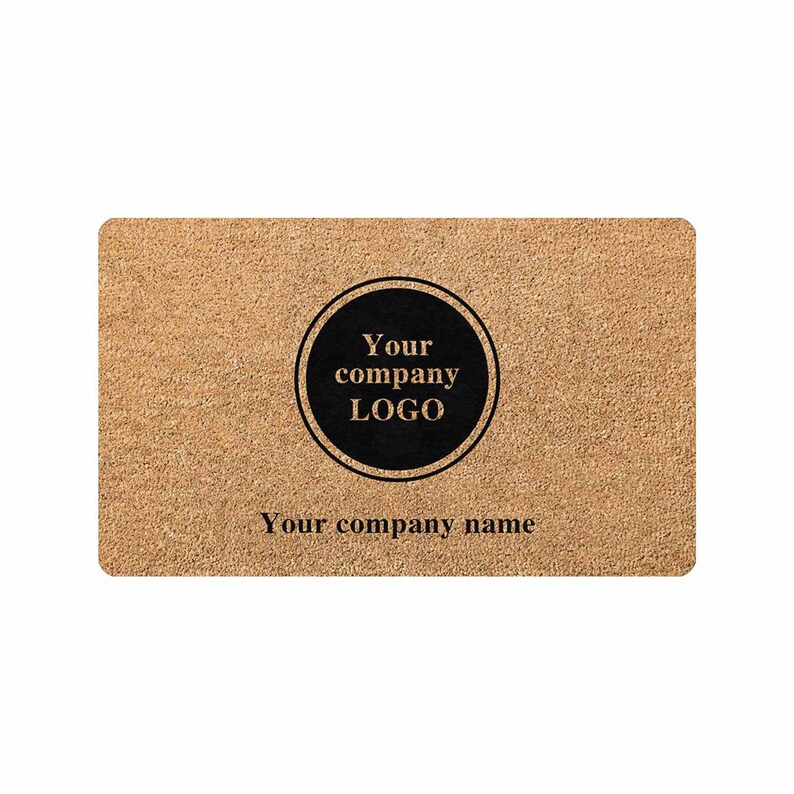 Custom Logo Text Rubber Doormat Personalized Photo Logo - Etsy