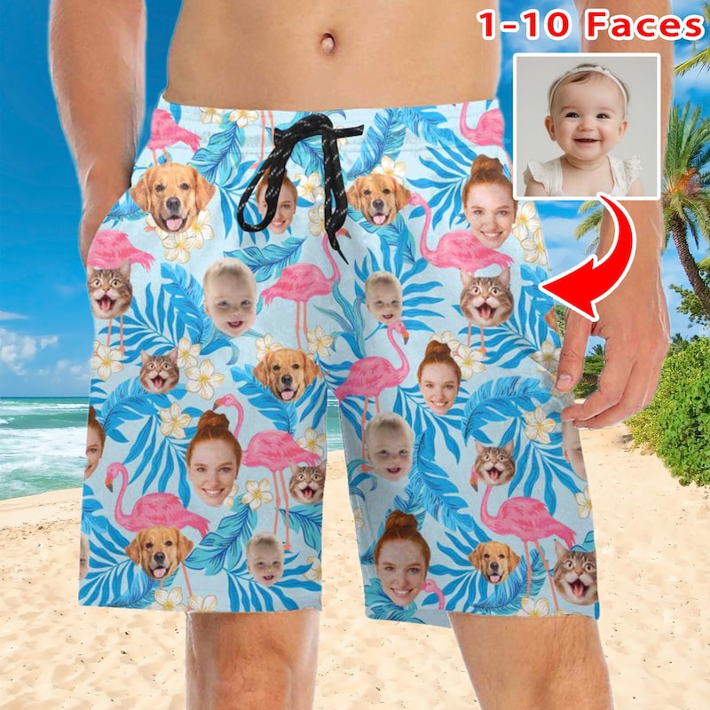 Floral Mens Swim Trunk - Etsy