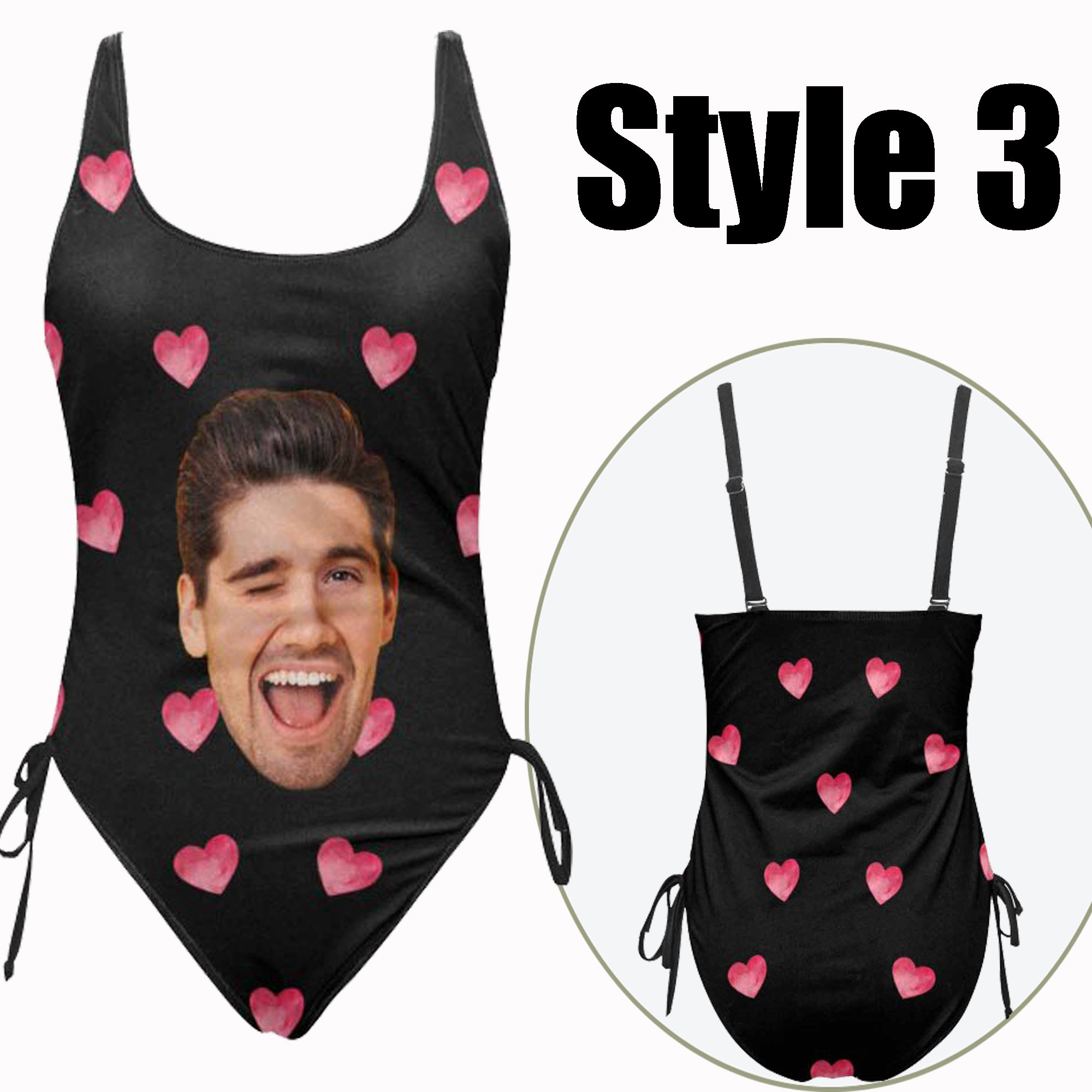 Personalized Face Photo Swimsuit,custom Women's One-piece Swimwear ...
