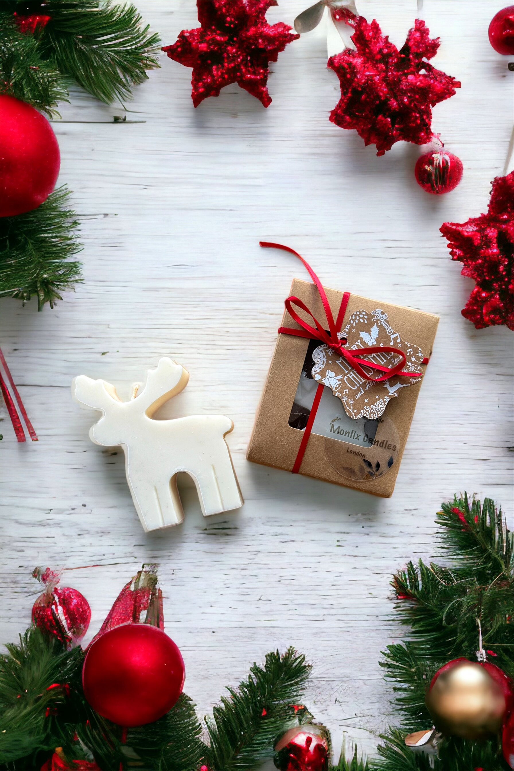 Christmas Reindeer Candle,christmas Small Gift,secret Santa Christmas Reindeer Candle,christmas Small Gift,secret Santa