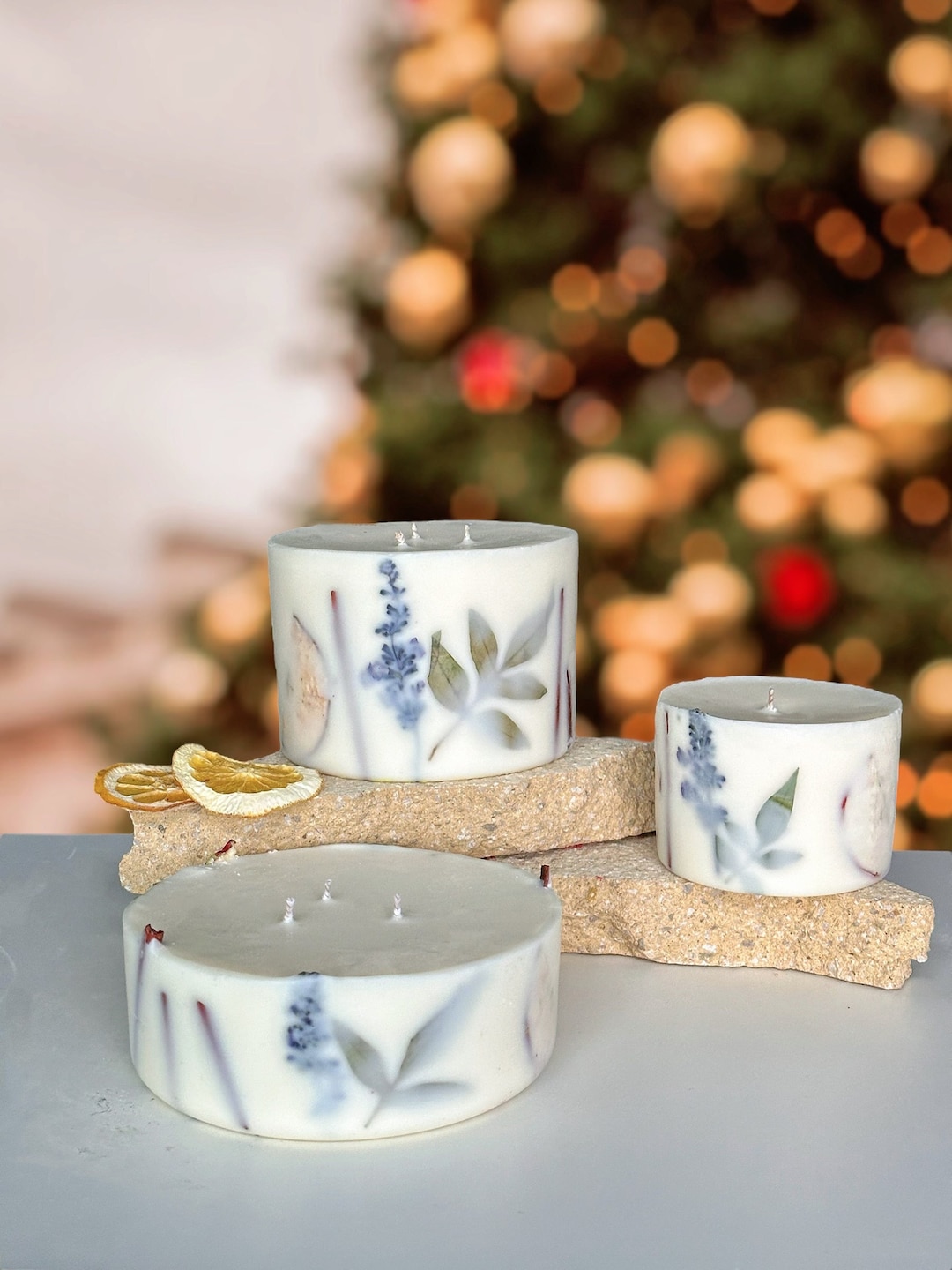 Xl Large 3 Wick Scented Candle,botanical Candle,candle Gift Set ...