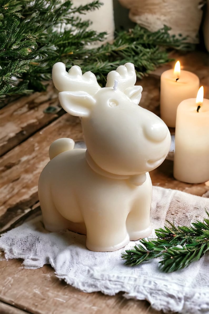 Reindeer Christmas Winter Candle,elk Scented Candle,festive Candle Gift ...