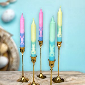 Easter Taper Candles,easter Bunny Candles,easter Table Candles,easter ...