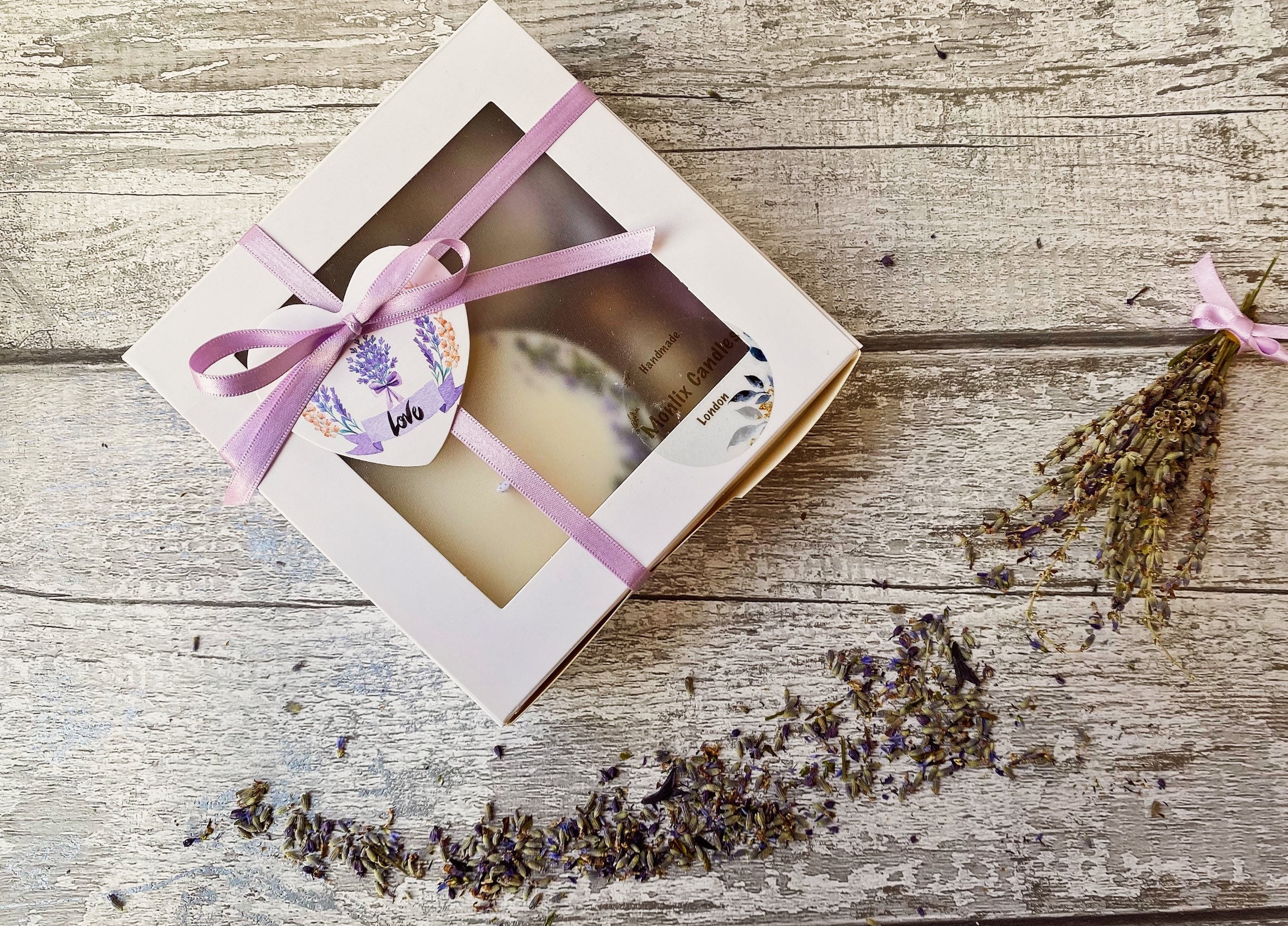 Birthday Gift Box, Lavender Candle, Gift Ideas for Women, Candle Gift ...