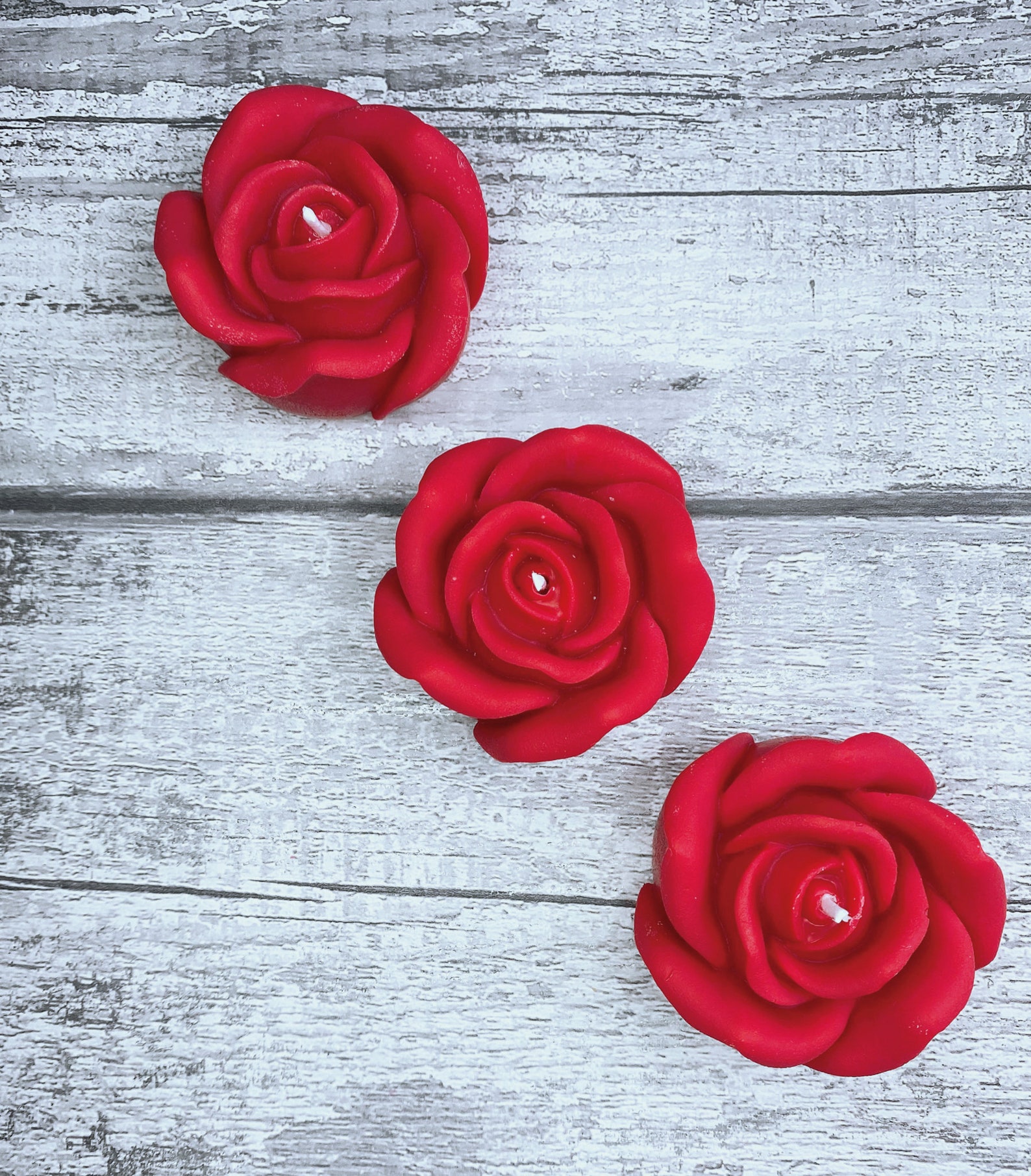 Red Rose Candle Set,romantic Gift Idea, Gift Ideas for Her, Carved ...