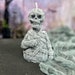 Large Halloween Candle,ghoul Mummy Gift,halloween Table Decor,gothic ...