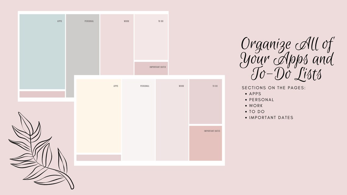 Minimalist Aesthetic Desktop Organization Wallpaper Computer | Etsy