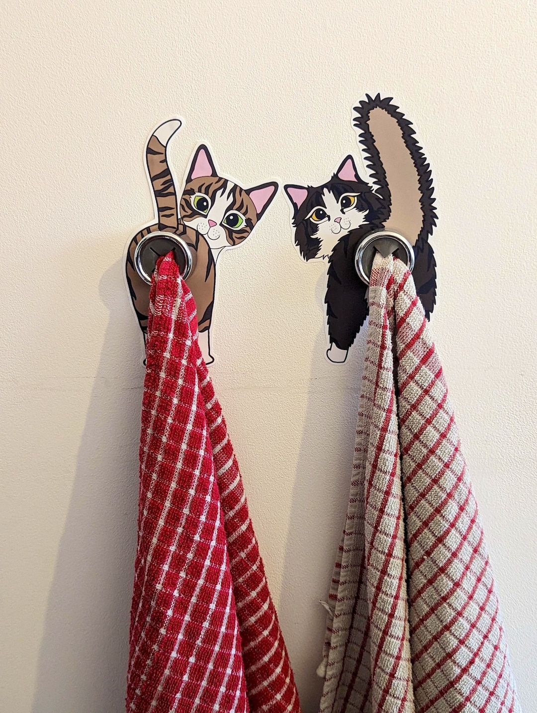 Funny Cat Butt Tea Towel Holder | Flannel, Kitchen Towel, Dish Cloth ...