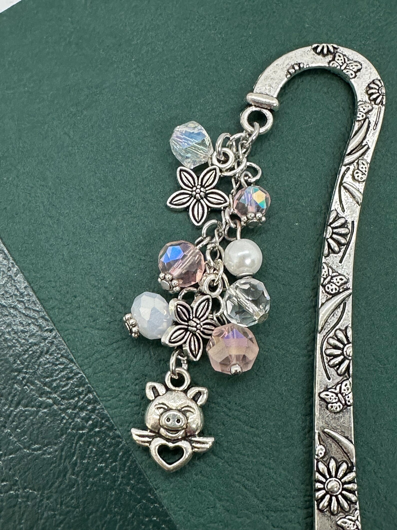 Metal Bookmark Sea Shells Moon Stars Charm Dangle Hook Style Bookmark ...