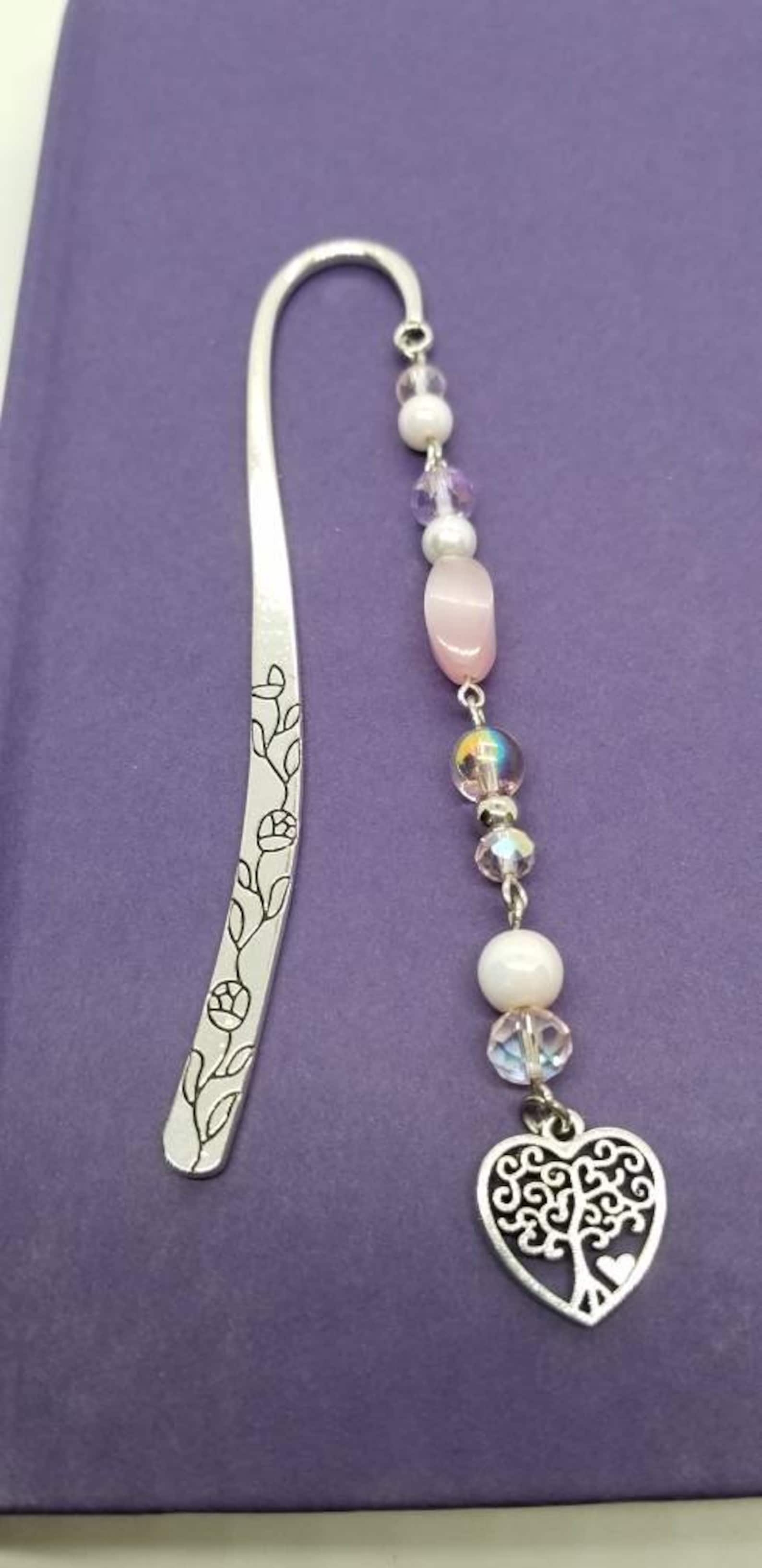 Metal Bookmark Sea Shells Moon Stars Charm Dangle Hook Style Bookmark ...