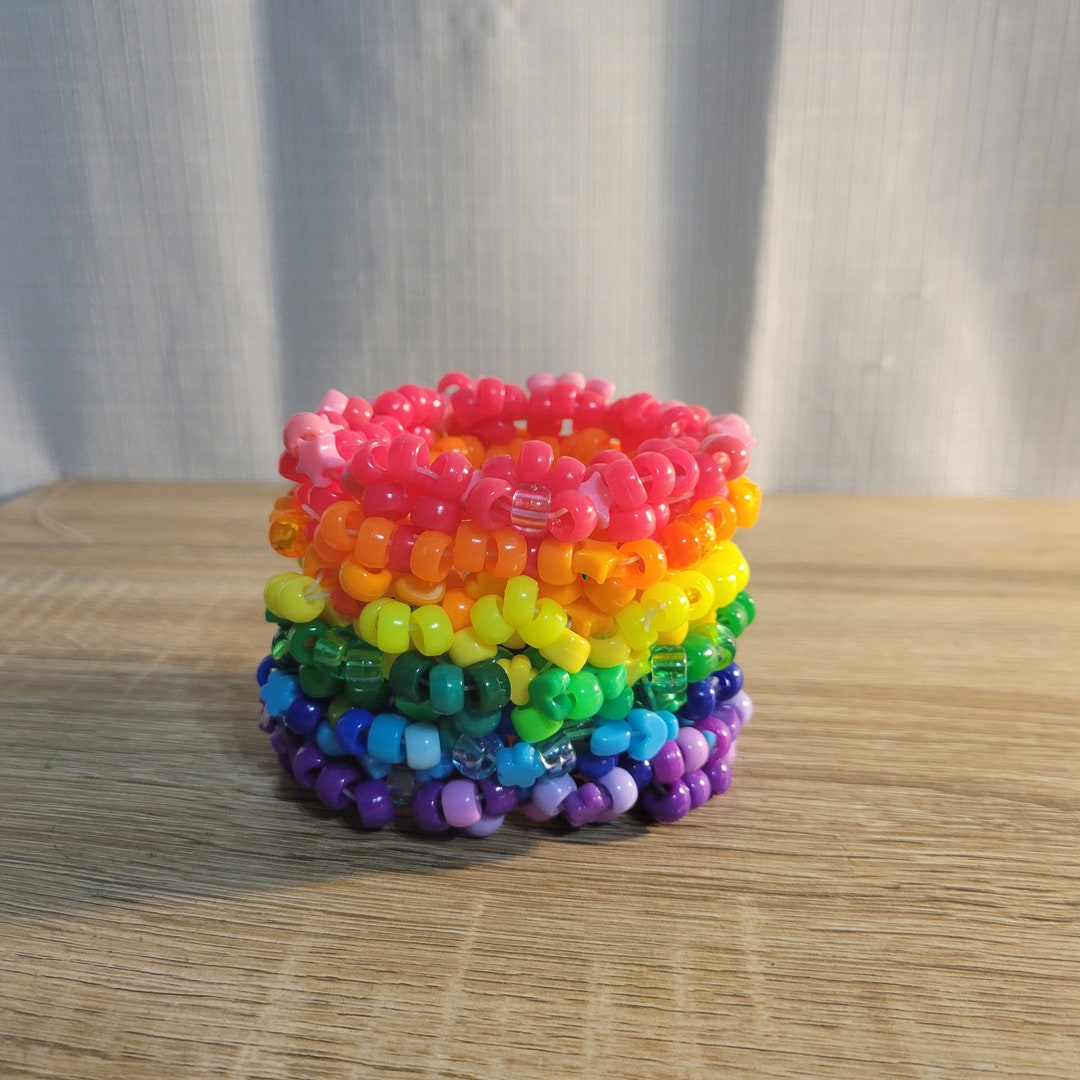 Chunky Rave Festival EDM Multicolor Kidcore Jewelry 3D Handmade Kandi ...