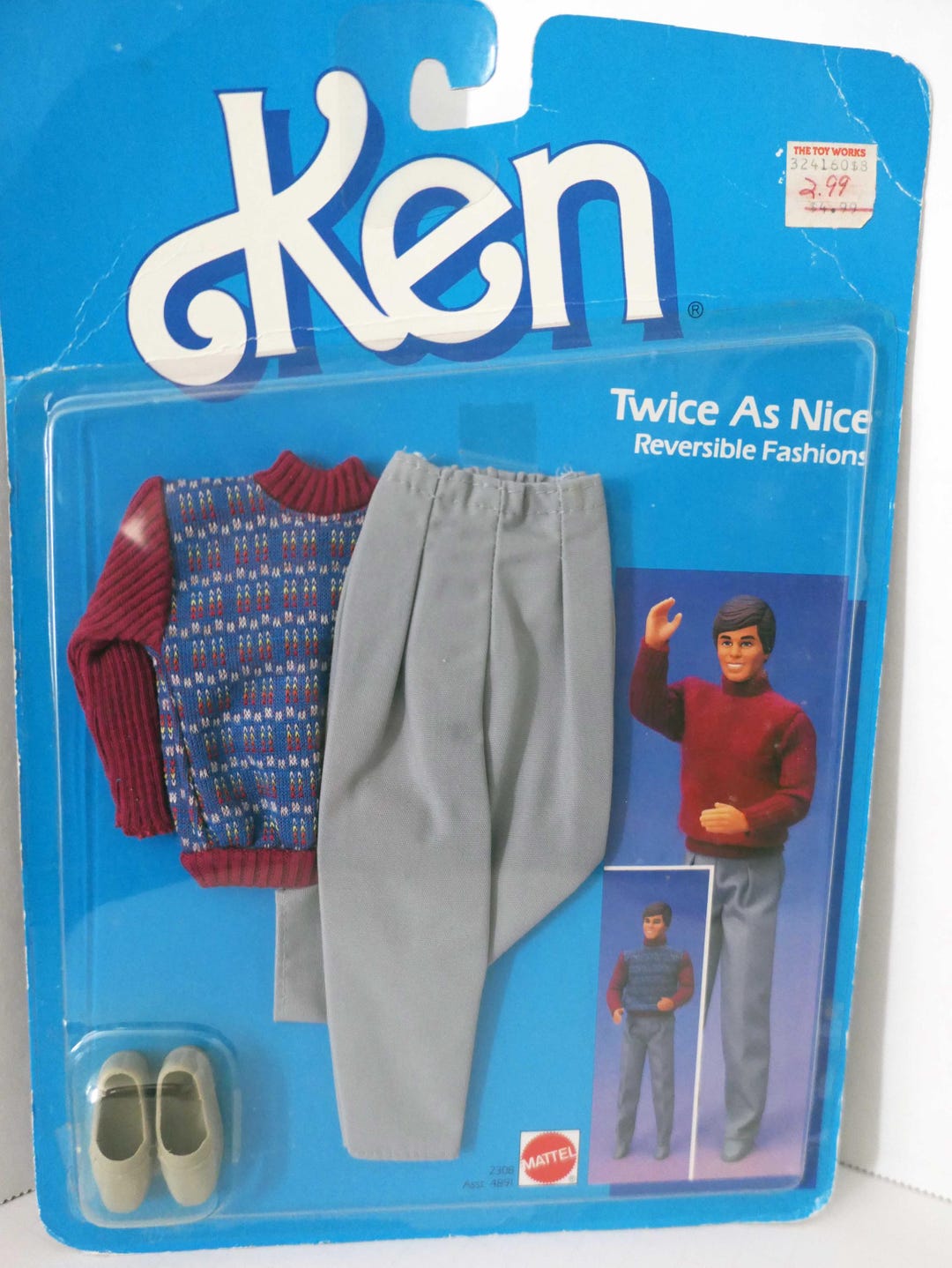 Barbie KEN Doll Twice as Nice Reversible Fashions, #2308 by MATTEL ...