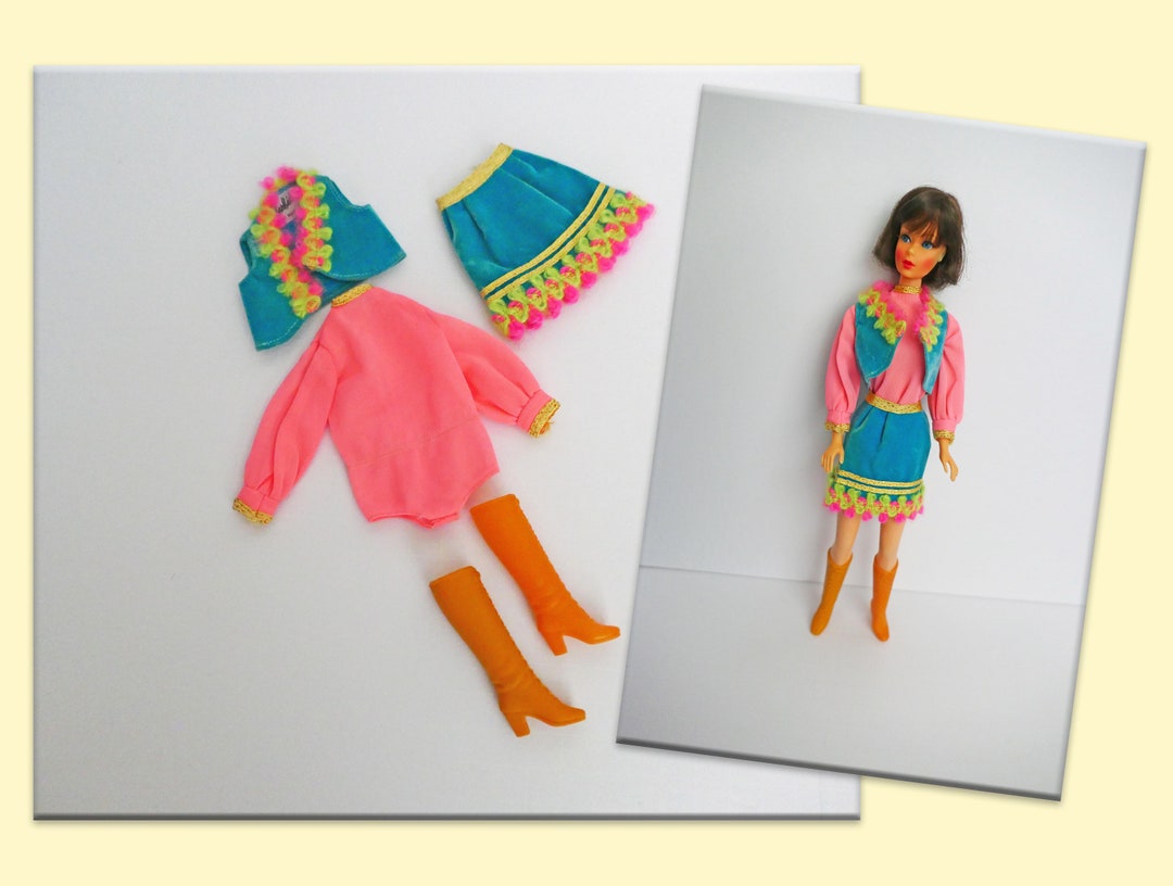 VINTAGE BARBIE Fashion Gypsy Spirit #1548 by MATTEL With Boots - 1970 ...