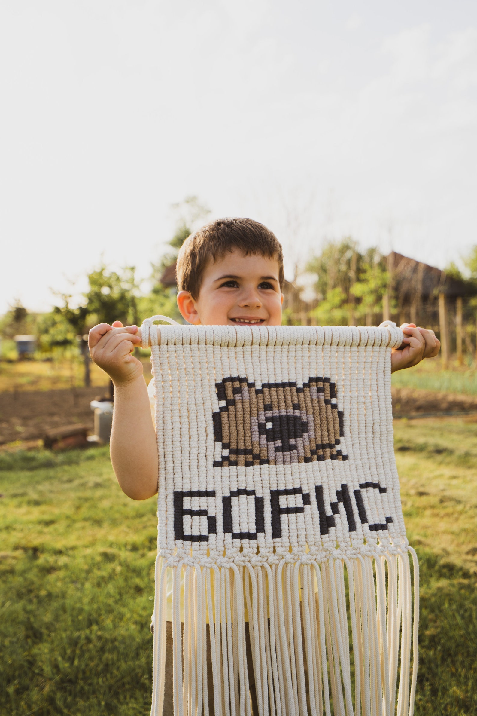 Macrame Tedy Bear Wall Hanging, Wall Macrame Nursery, Modern Macrame ...