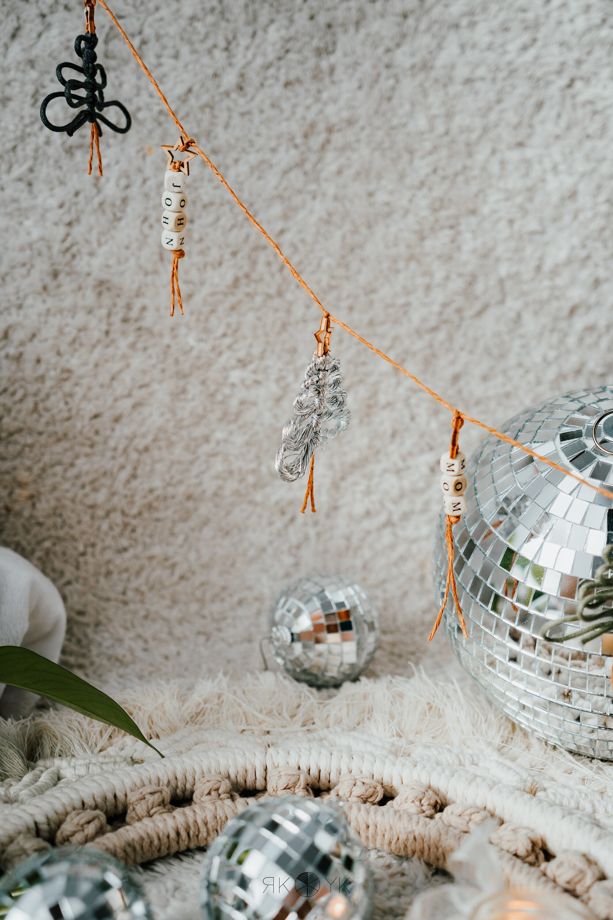 Personalized Christmas Tree Garland, Customized Ornaments Gift for ...