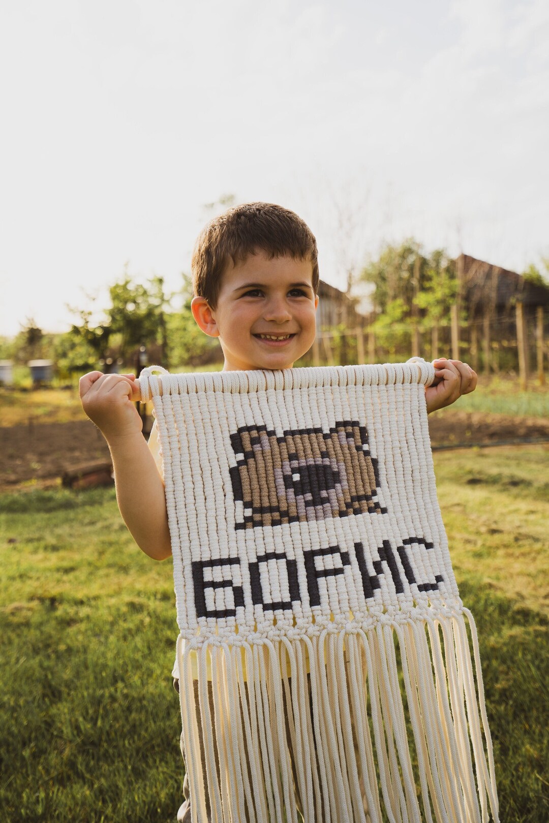 Macrame Tedy Bear Wall Hanging, Wall Macrame Nursery, Modern Macrame ...