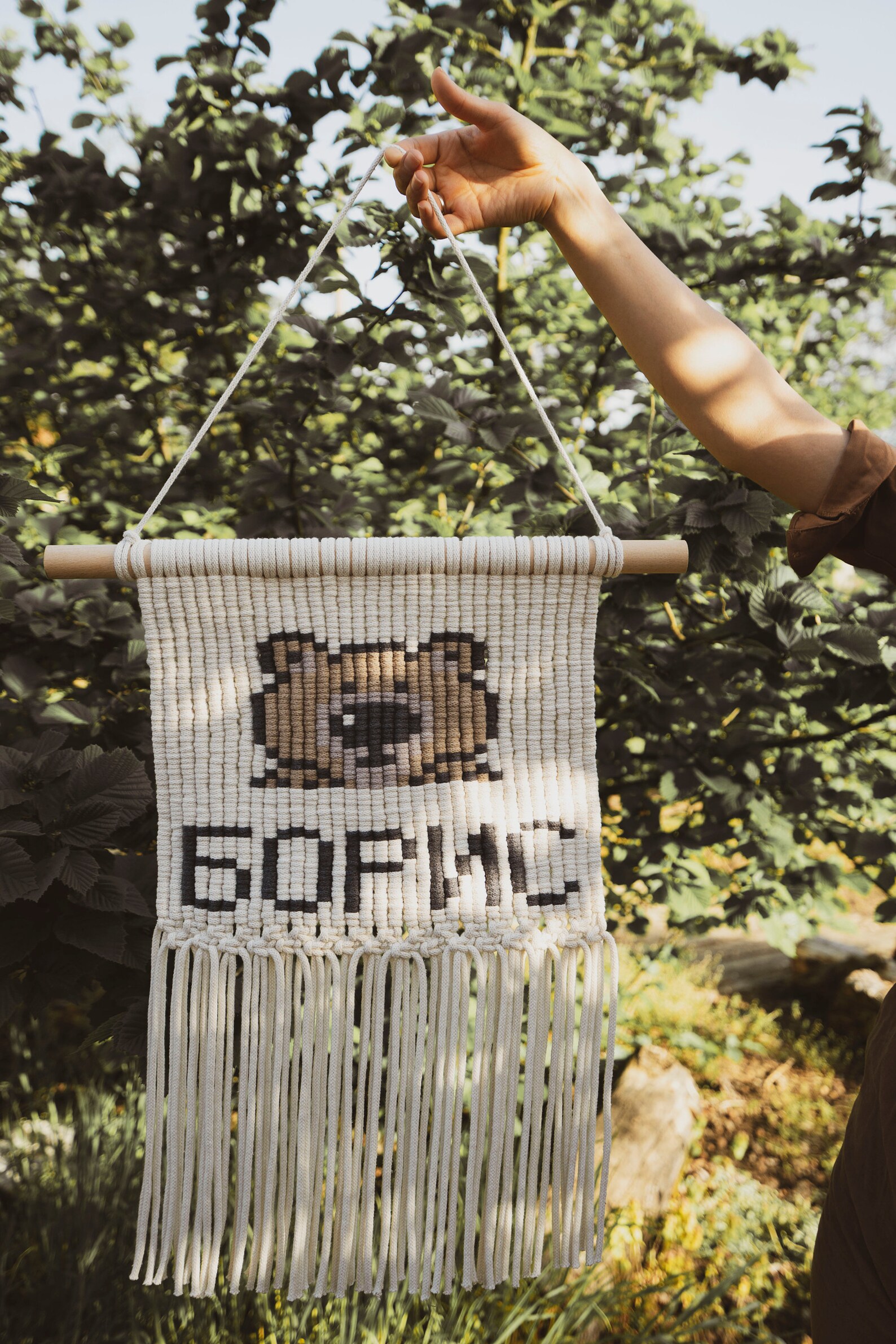 Macrame Tedy Bear Wall Hanging, Wall Macrame Nursery, Modern Macrame ...