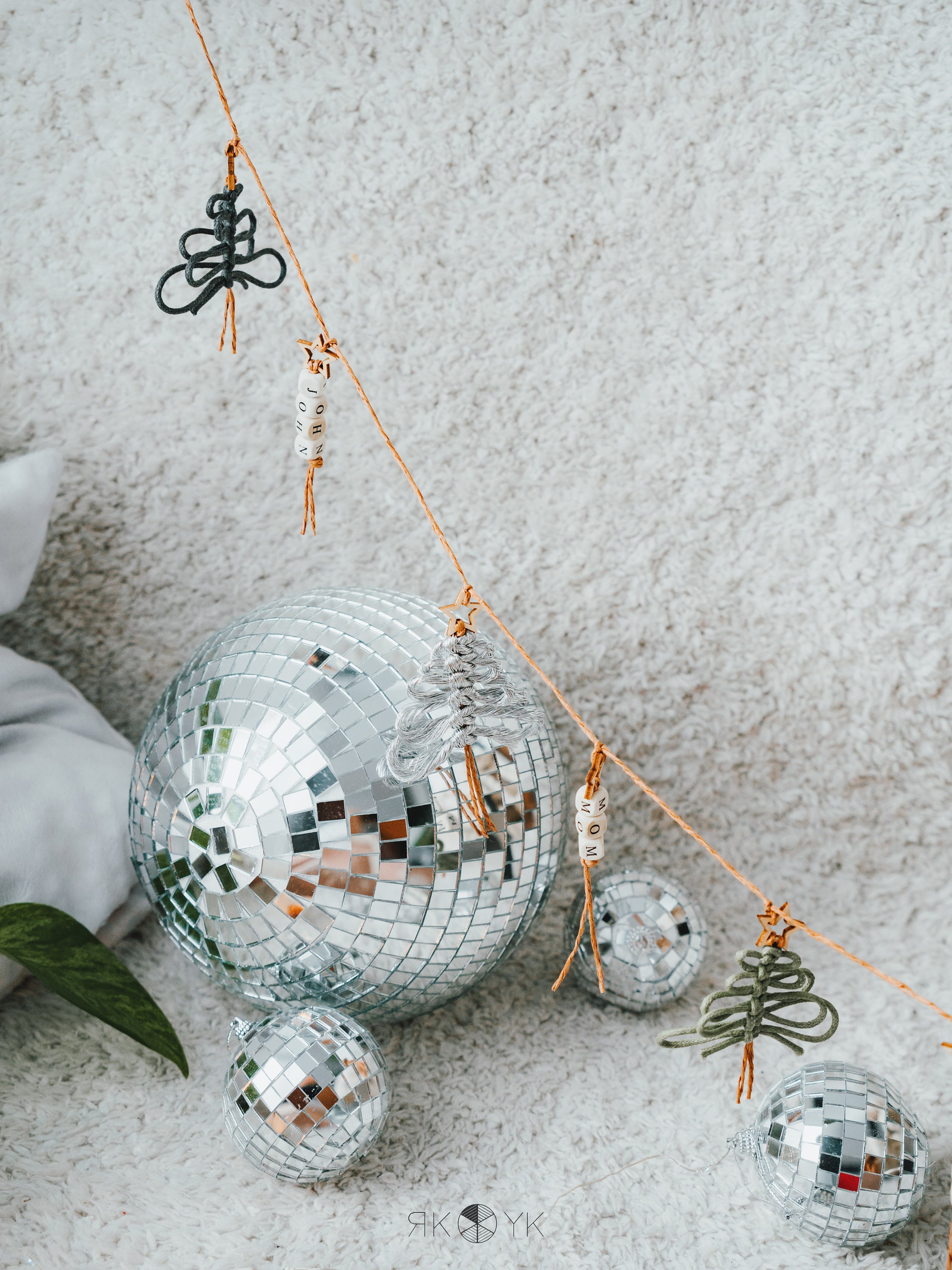 Personalized Christmas Tree Garland, Customized Ornaments Gift for ...