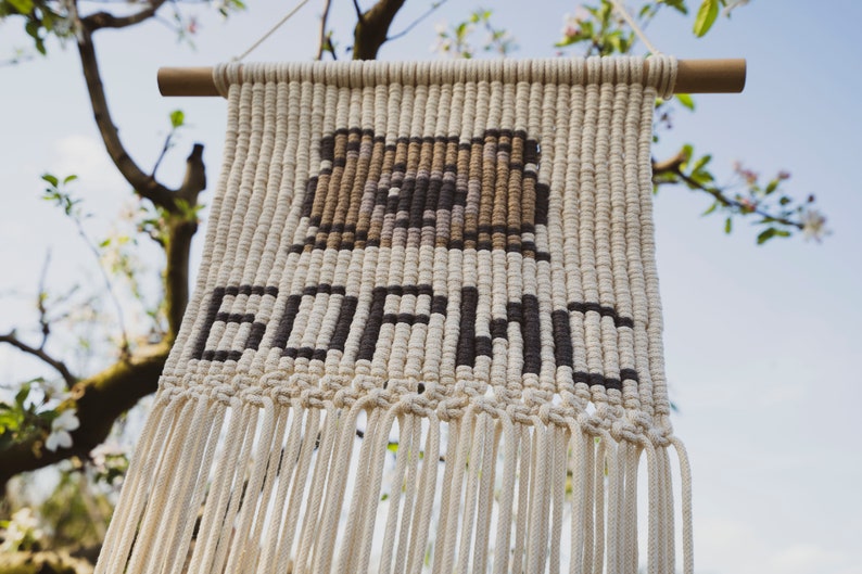 Macrame Tedy Bear Wall Hanging, Wall Macrame Nursery, Modern Macrame ...