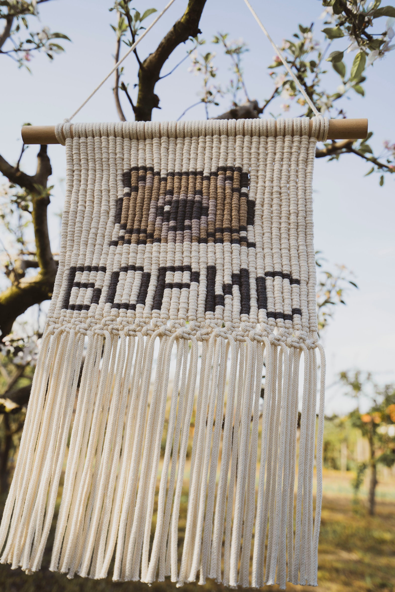 Macrame Tedy Bear Wall Hanging, Wall Macrame Nursery, Modern Macrame ...