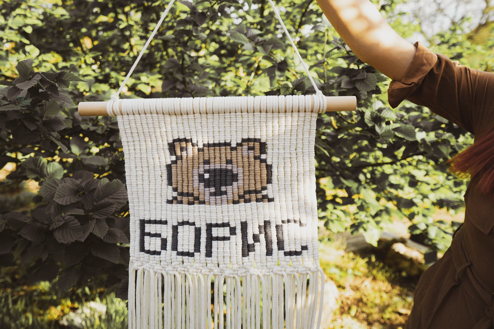 Macrame Tedy Bear Wall Hanging, Wall Macrame Nursery, Modern Macrame ...
