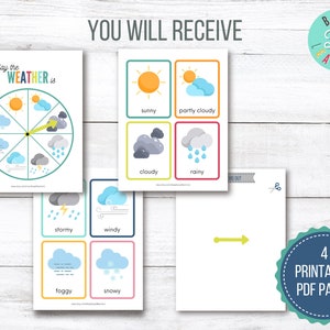 Weather Wheel Printable,learning Weather, Circle Time Activity, Life ...
