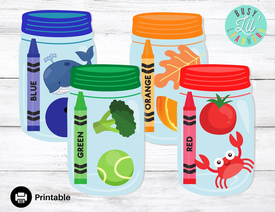 Color Matching Game, Learning Colors, Preschool Printable Activity ...