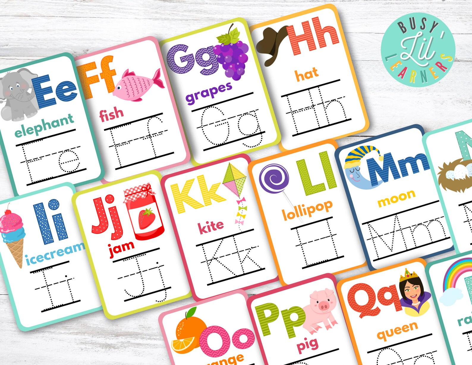 Alphabet Tracing Printable Flash Cards,uppercase and Lowercase,writing ...