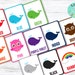 Learn Your Colors Printable Flash Card,whales,preschool, Kindergarten ...