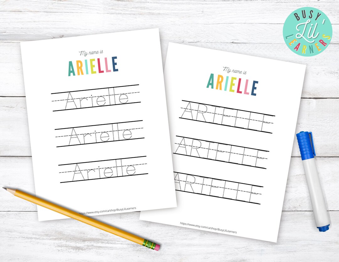 Personalized Name Tracing Worksheet, Learn to Write My Name Activity ...