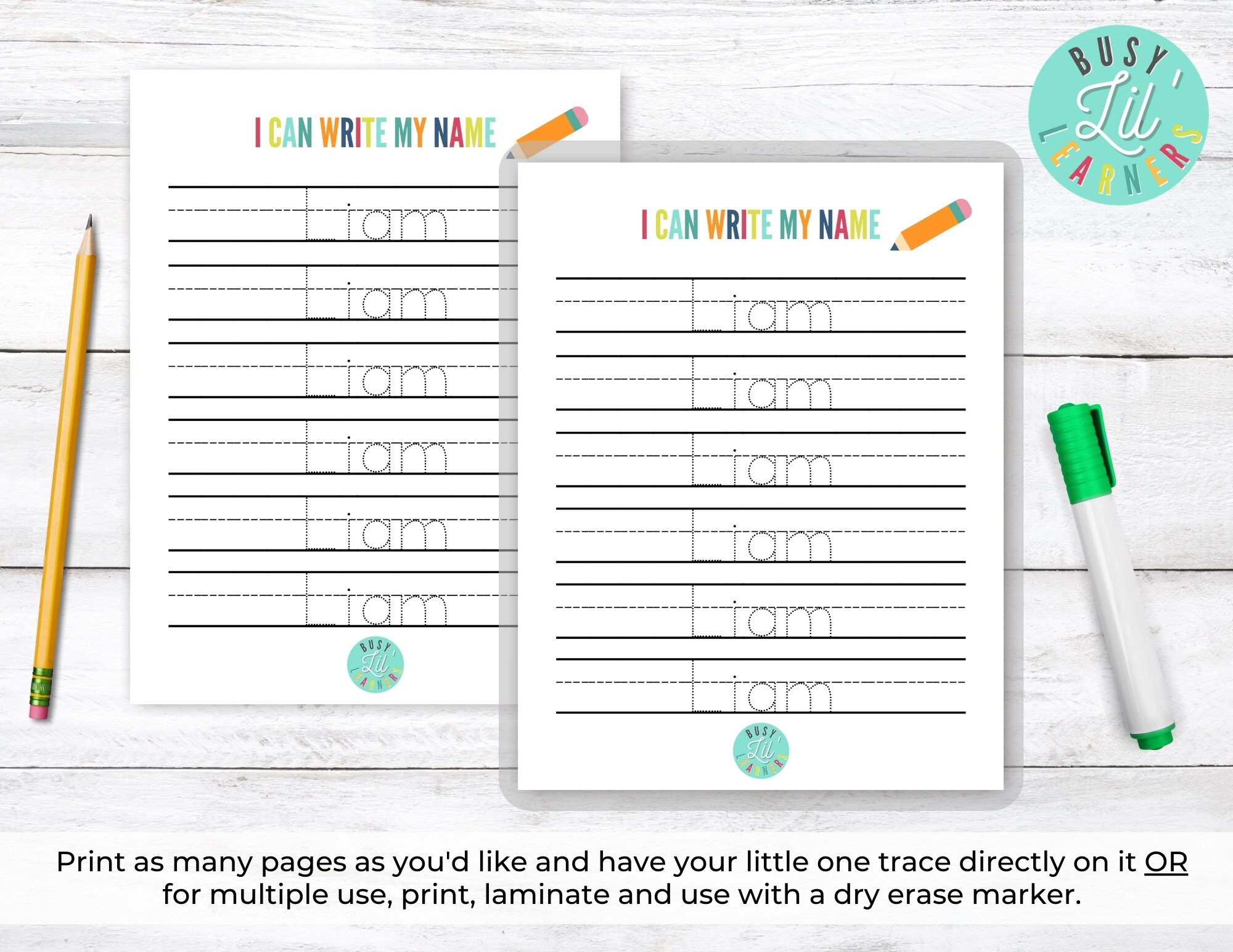 Personalized Name Tracing Worksheet, Learn to Write My Name Activity ...