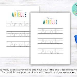 Personalized Name Tracing Worksheet, Learn to Write My Name Activity ...
