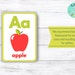 Alphabet Printable Flash Cards, Uppercase and Lowercase, ABC, Preschool ...