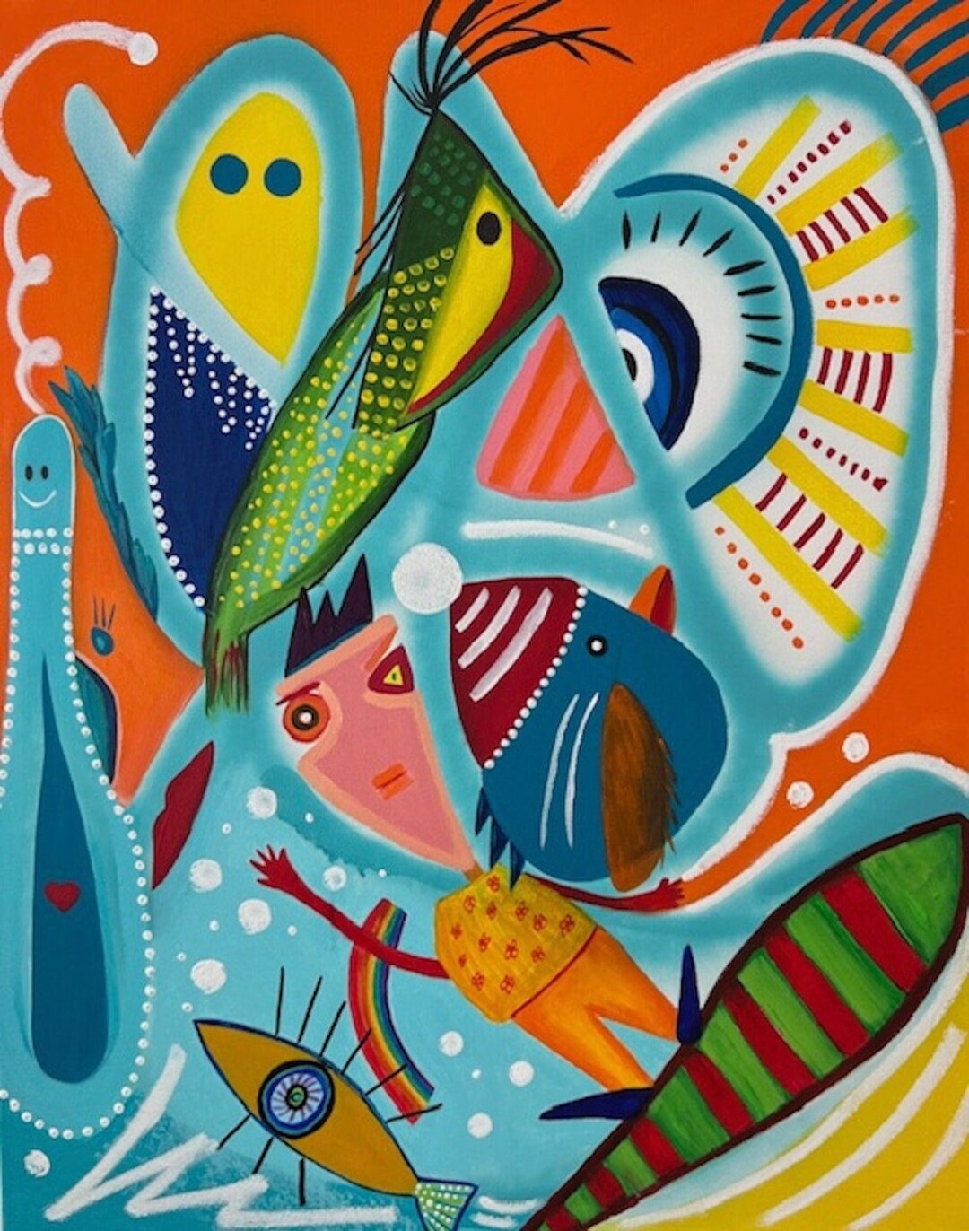 Abstract Painting Original Painting Abstract Painting on Canvas Mixed ...