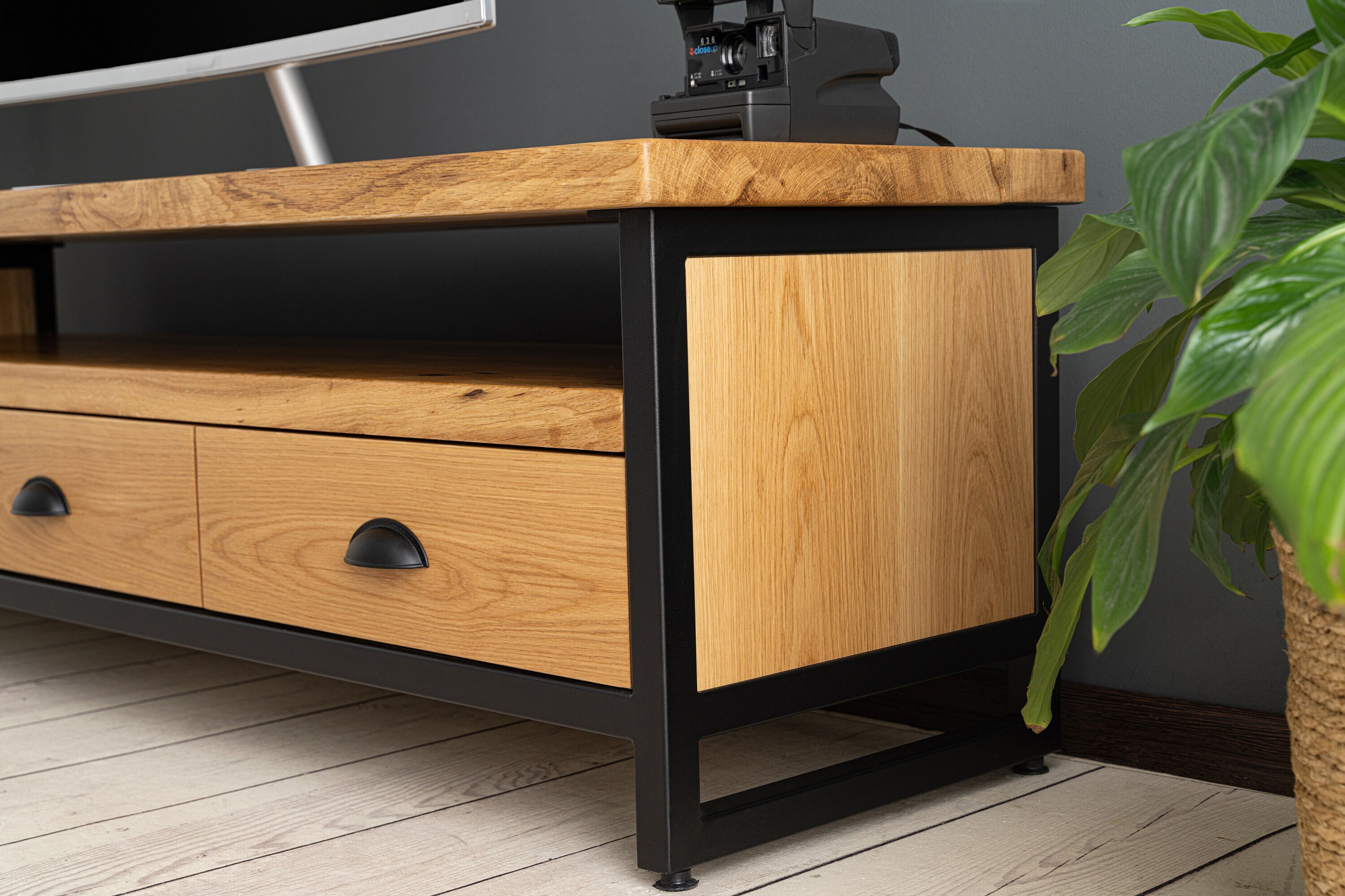 Beech wood tv stand store