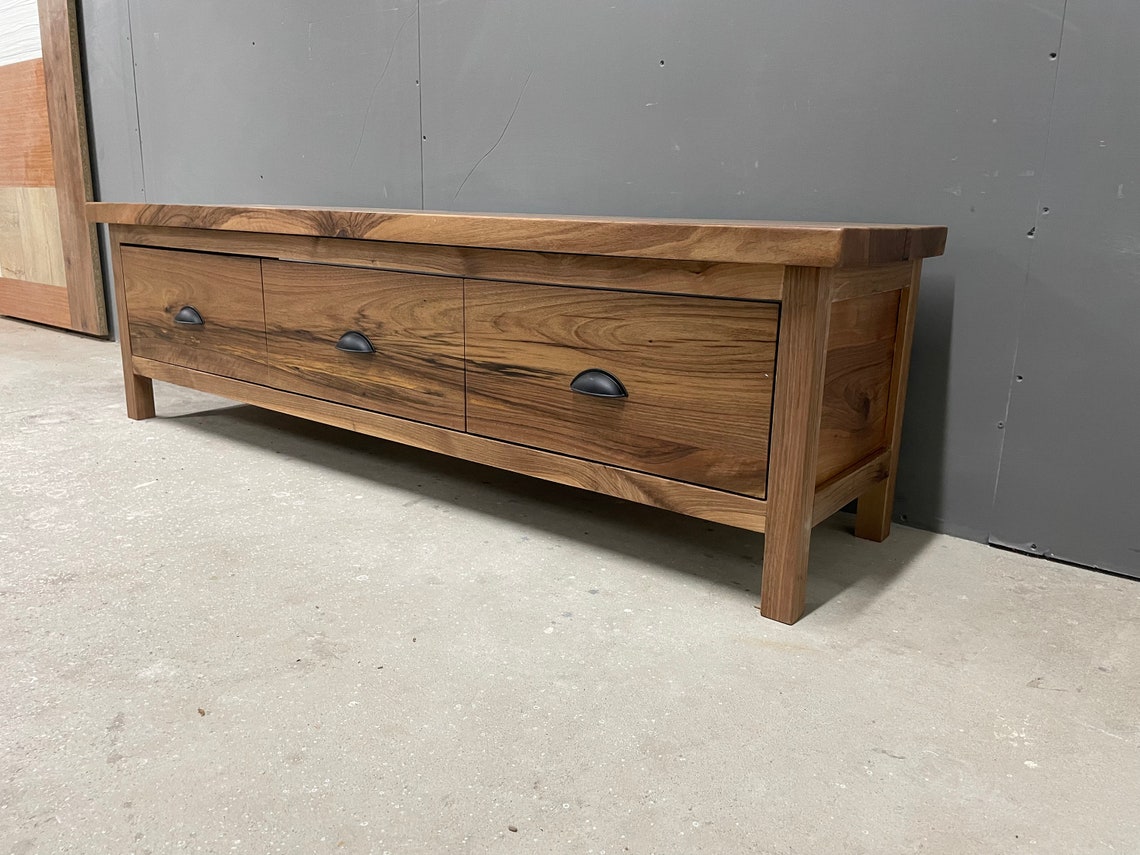 Tv Stand Solid Wooden Handmade Furniture Home Design Tv - Etsy