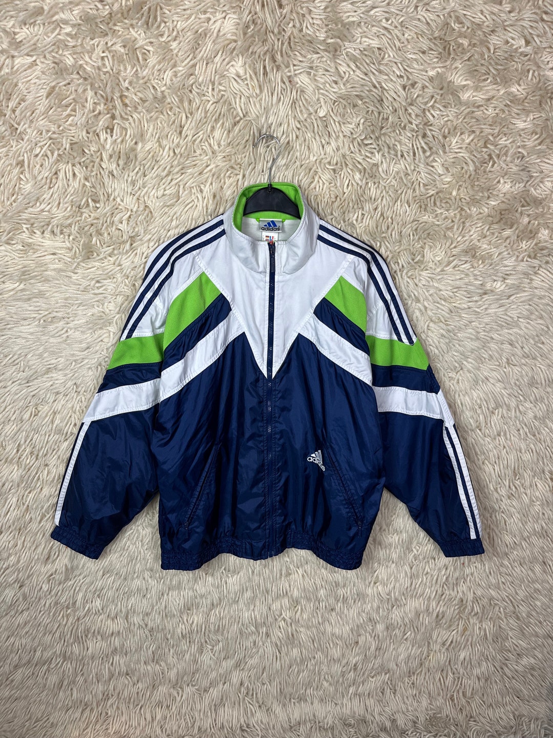Vintage Adidas Size L 180/6 Shelljacket Shell Jacket Sports Jacket ...