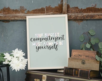 College Commitment Calligraphy - Etsy